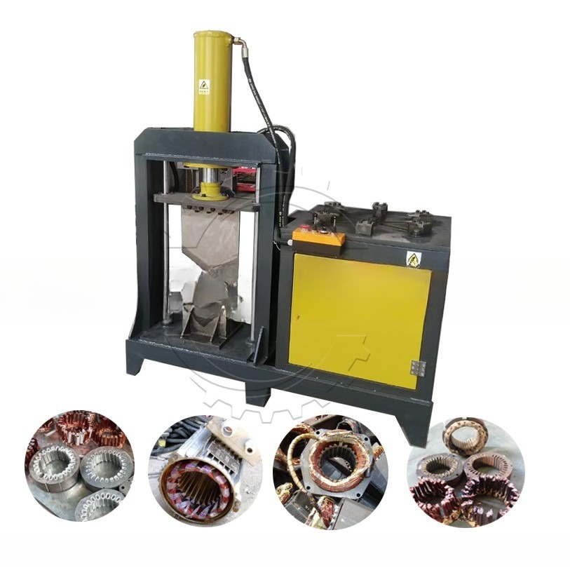 Scrap Motor Recycling Machine Cutting and Pulling Copper for Waste ...